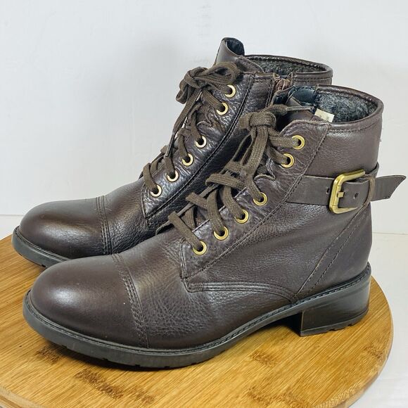 Clarks | Shoes | Clarks Womens Size 75m Swansea Ledge Brown Leather ...